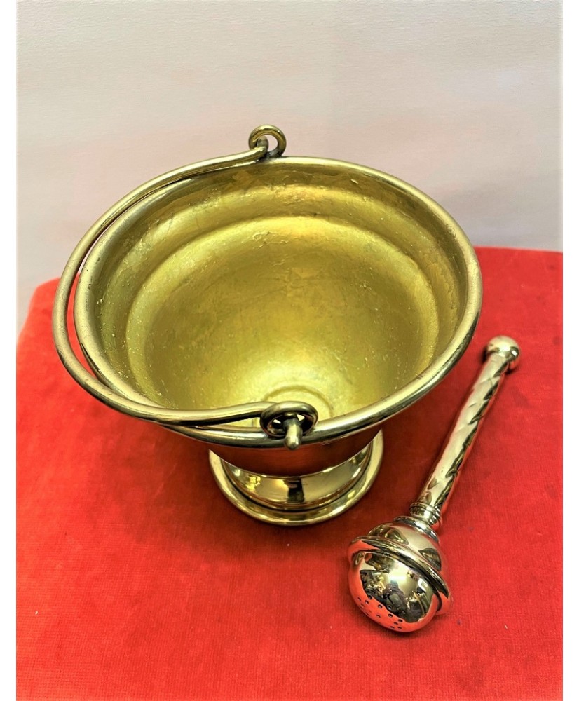 Holy Water, Aspergillum and Aspersorium - Church Brass - The Crypt